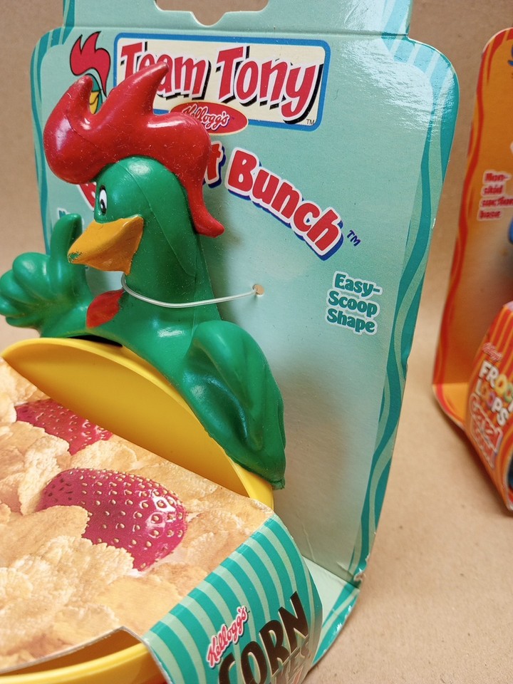 2 Kellogg’s Breakfast Bunch Froot Loops & Corn Flakes Suction Cereal ...