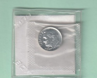 1960 Roosevelt Dime Choice Proof 90% Silver 10c US Coin in Mint Cello ...