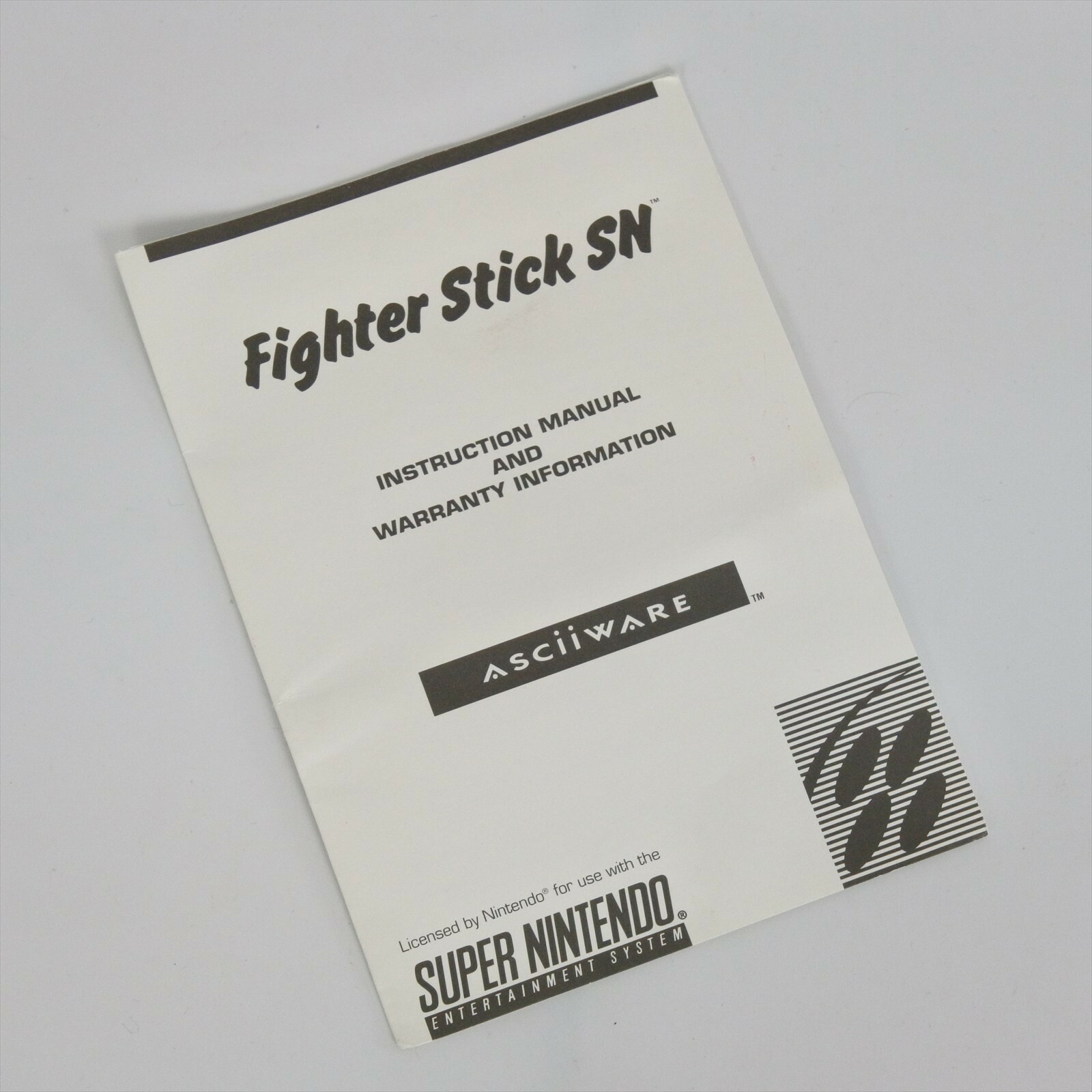 Asciiware FIGHTER STICK SN Controller Boxed Super Nintendo 0987 | eBay