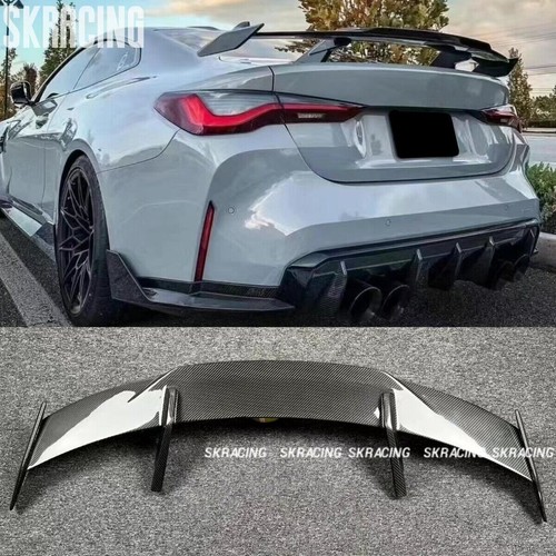For BMW G80 M3 G82 M4 2021-2023 Real Carbon Fiber Rear Trunk Spoiler ...