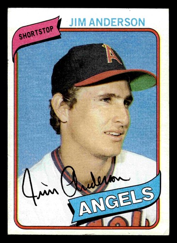 1980 Topps Jim Anderson #183 - California Angels | eBay