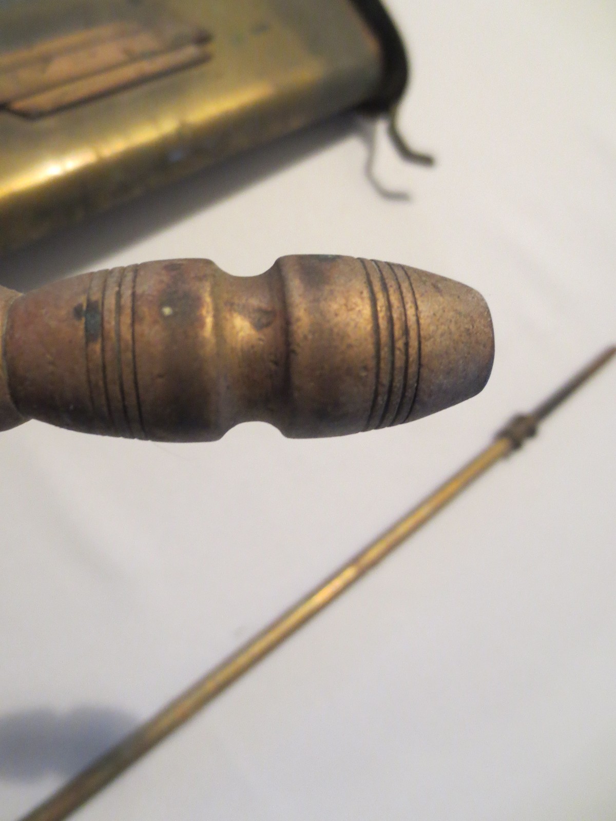 Antique Brass FIREPLACE FIRE COAL TOOL POKERS WITH HOLDER 19th century ...