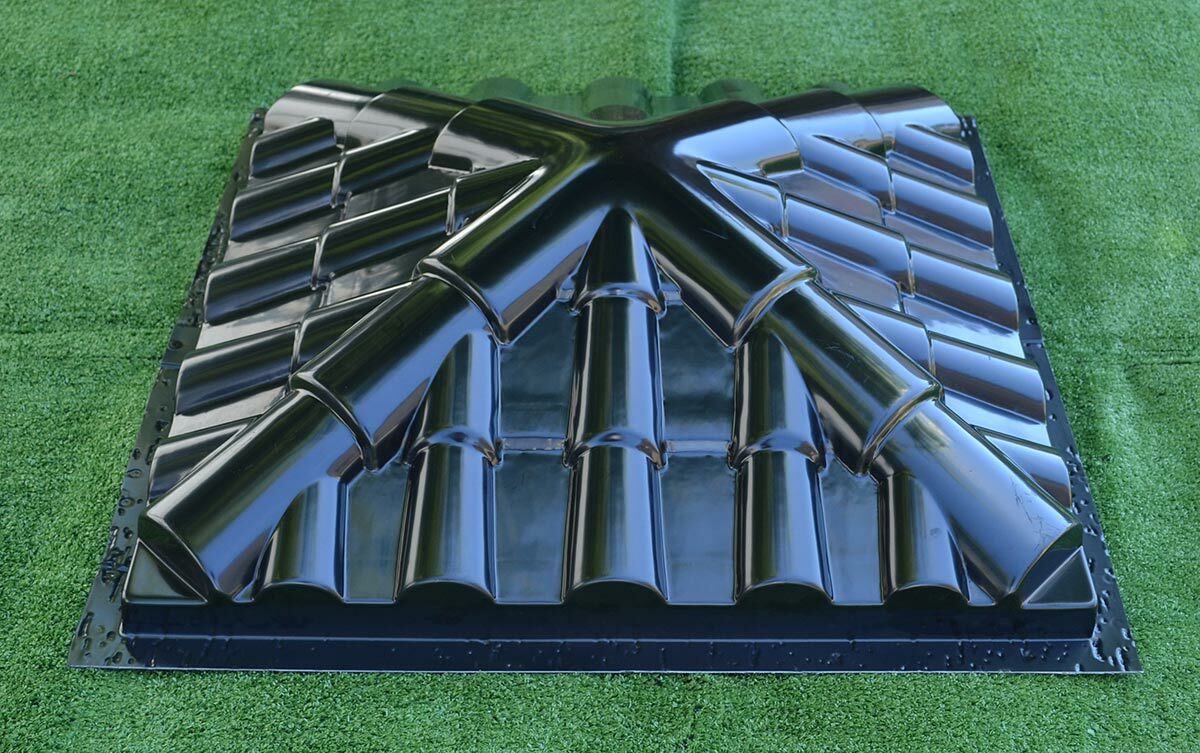 Concrete Mold Pier Caps Fence Capping 23,62x23.62in (600x600mm) ABC ...