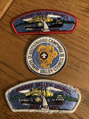 Lot 3 Boy Scout BSA Patches Seaway Valley Council 1980s 403 Brotherhood ...