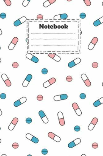 Notebook : Pharmacy Technician Beautiful Cute Pink White and Blue Pills ...