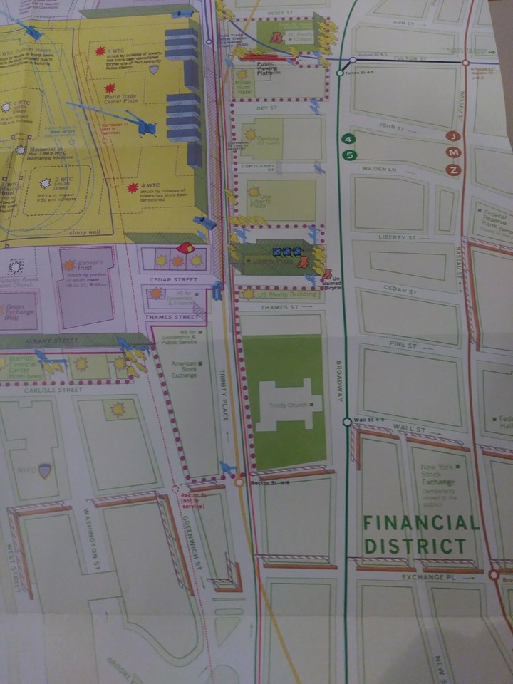 WTC World Trade Center Around Ground Zero brochure and map 9/11 | eBay