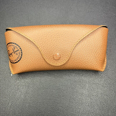 Ray Ban Brown Leather Glasses Case - Case Only | eBay