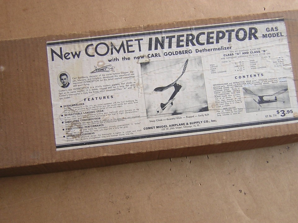 RARE BOX COMET INTERCEPTOR Model Plane 1942 Issue, ASSORTED BALSA WOOD | eBay
