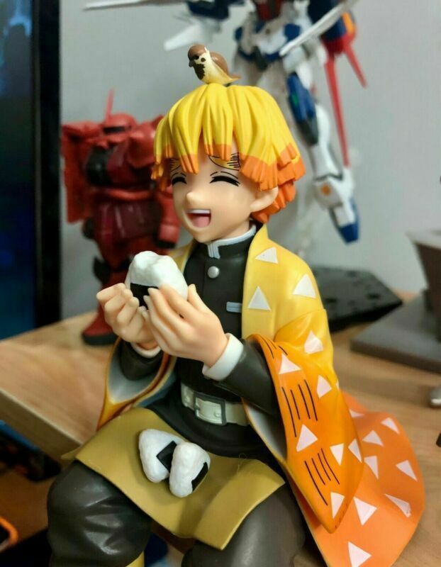 IN BOX Demon Slayer: Kimetsu no Yaiba Agatsuma Zenitsu Eat Rice Balls ...