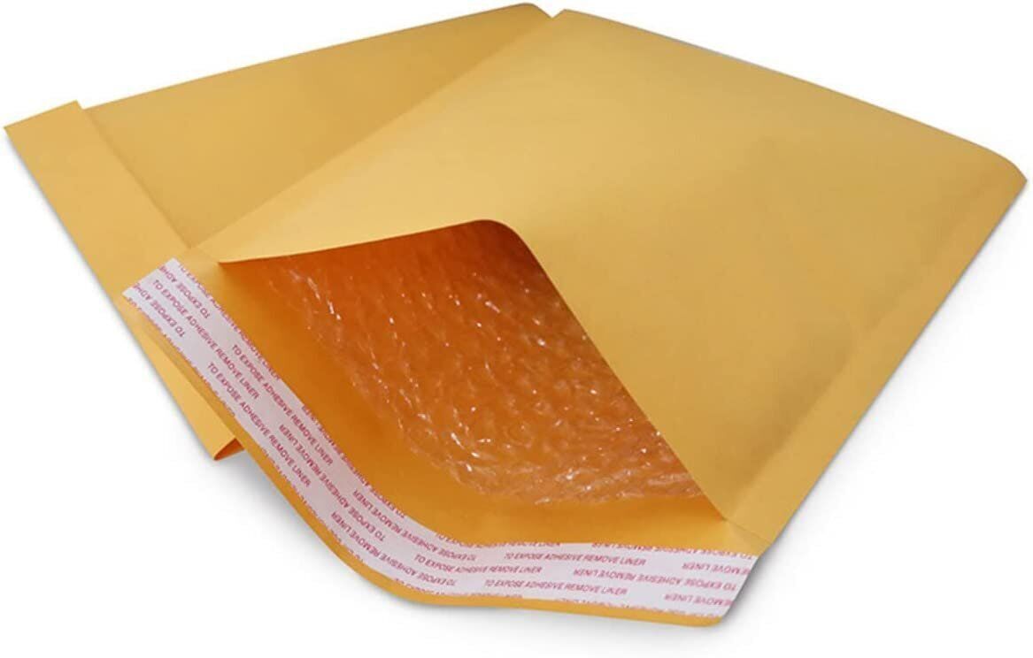 Supply Hut DVD 7.25" x 9.75" Kraft Bubble Padded Envelopes Mailers ...