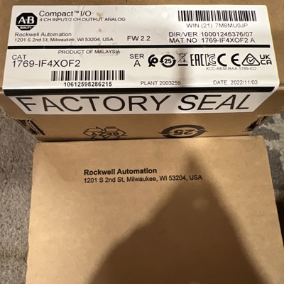Allen-Bradley New Factory Sealed 1769-IF4XOF2 SER A CompactLogix 6 Pt A ...