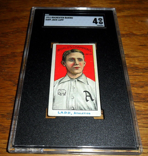 JACK LAPP Philadelphia A's 1911 D359 Rochester Baking WORLD CHAMPION Vg ...