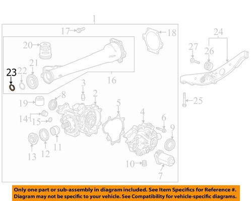GM OEM 20-24 Encore GX Axle Differential-Oil Slinger Retainer 23432713 ...