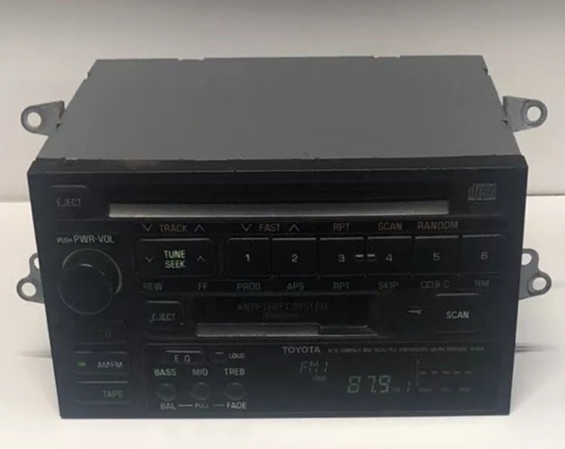 92-95 Toyota Celica Land Cruiser Stereo CD Cassette Radio 86120-33100 ...