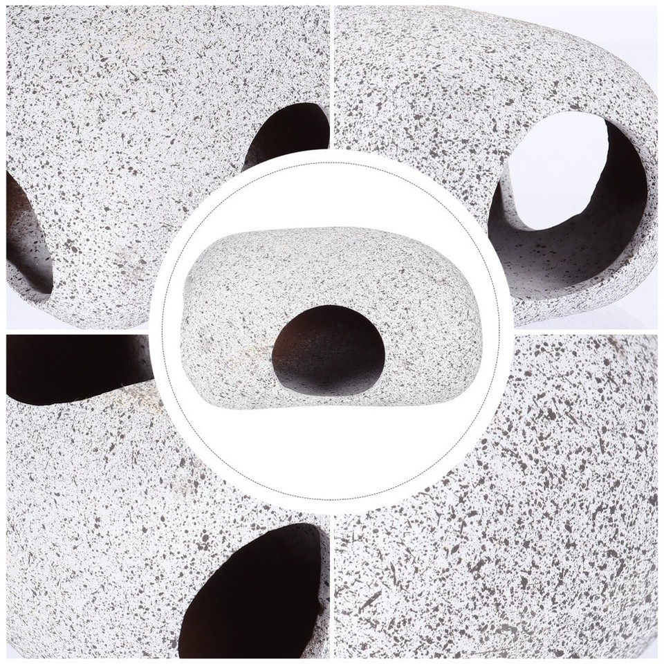 Creative Simulated Stone Ornament Fish Tank Decor Fish Rest Cave Fish ...