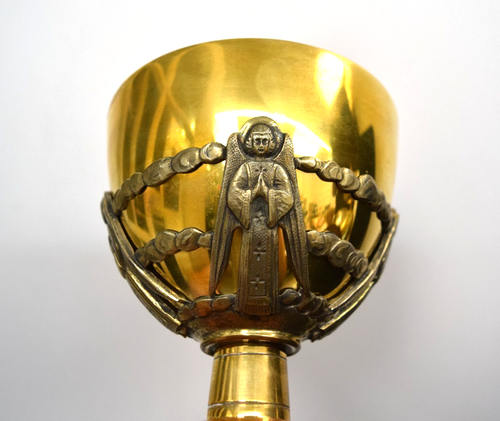 Vintage Antique Chalice, Cup Sterling, Chi Rho Base, 9 1/2" (AH819 ...