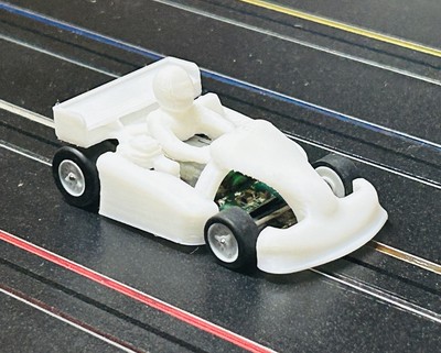 SCS Hobbies 3D AFX Mega G + 1.5 Super Kart Ho Slot Car Body White | eBay