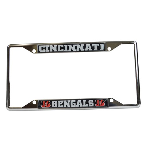New NFL Cincinnati Bengals Car Truck Premium Chrome Metal License Plate ...