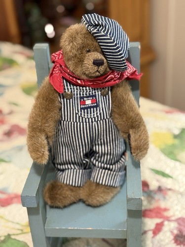 Boyds Bears “ELMER O. BEARROAD” Bear 13” Railroad Train Engineer ...