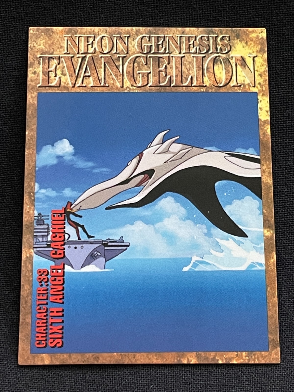 Neon Genesis Evangelion Card CH33 SIXTH ANGEL GAGHIEL SEGA BANDAI 1996 ...