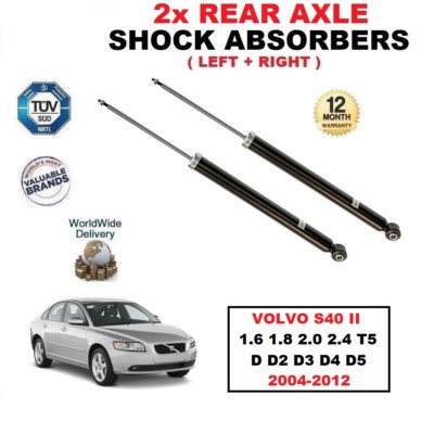 REAR SHOCK ABSORBERS for VOLVO S40 II 1.6 1.8 2.0 2.4 T5 D D2 D3 D4 D5 ...