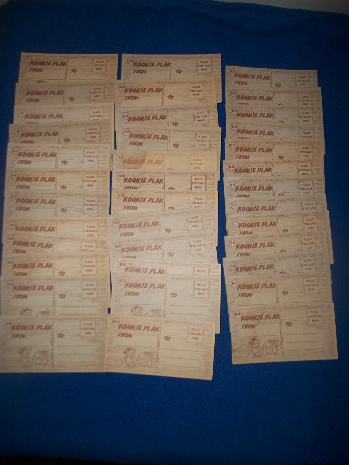 Kookie Plak Lot of 37 Topps Gum Cards 1965 Like Wacky and Mad | eBay