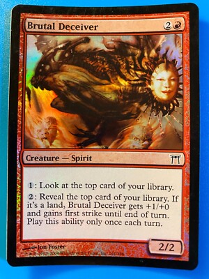 MTG 1x FOIL Brutal Deceiver Champions of Kamigawa Magic the Gathering ...