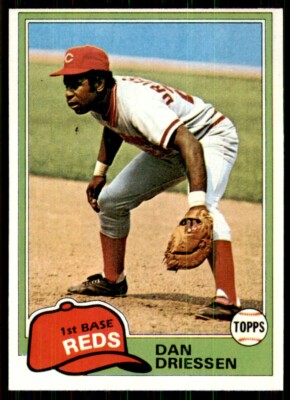 1981 Topps Dan Driessen Cincinnati Reds #655 | eBay