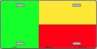 Benin Flag Metal Novelty License Plate Tag LP3972 | eBay