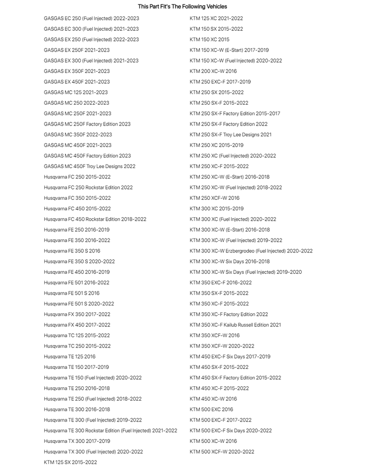 Cycra Tri-Flow Disc Cover with ing Kit For KTM 350 XC-F Kailub Russell ...