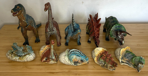 Vintage 90's AAA Dinosaur Toy Figure LOT 10x w/ Hatchling Babies RARE ...