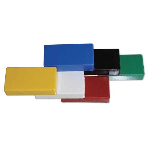 MAGNA VISUAL CM-11M Ceramic Magnets,Rectangle,Assorted,PK6 38Y335 ...