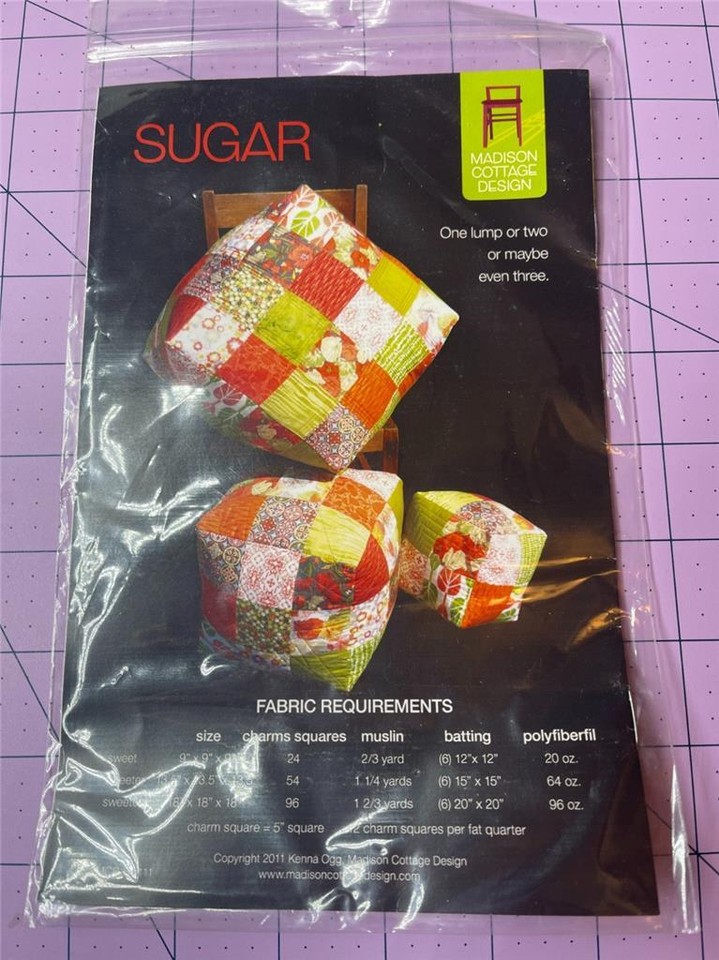 MADISON COTTAGE DESIGN Quilted Cube Pattern - SUGAR | eBay