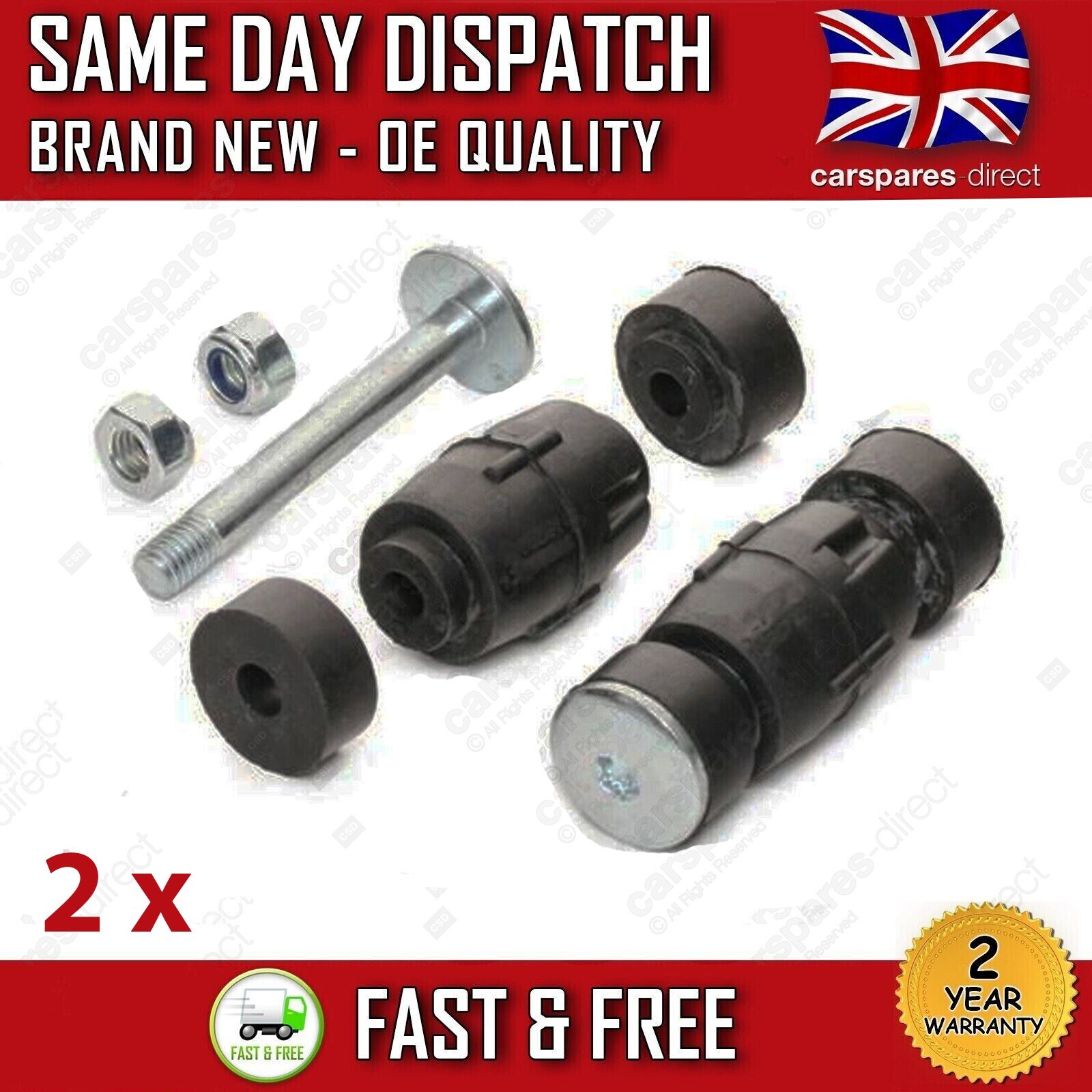 ANTI ROLL BAR BUSH DROP LINKS FOR RENAULT CLIO MK1 MK2 KANGOO FRONT ...