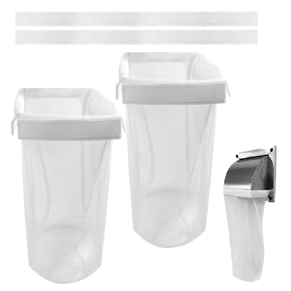 Lint Bag for Dryer Vent, 2 Packs Outdoor Vent Lint Bag Indoor Vent Lint ...