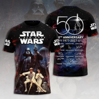 Star Wars 50th Anniversary A New Hope T-shirt Size XS-6XL All Over ...