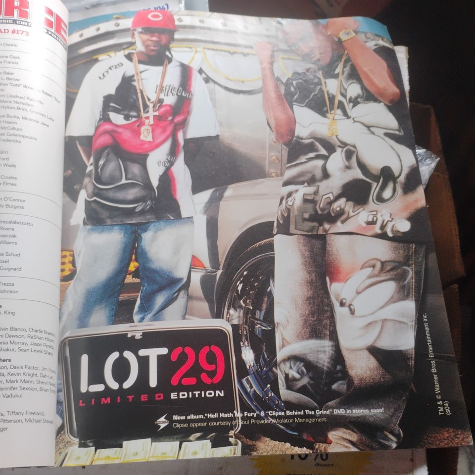 THE SOURCE MAGAZINE FEBRUARY 2004 #173 EMINEM BENZINO SOULJA SLIM RAP ...