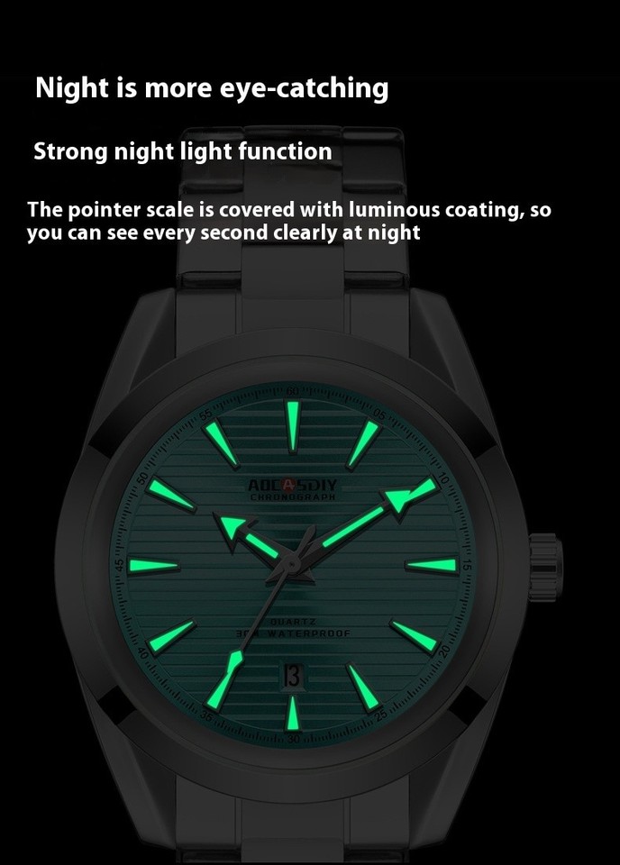 AOCASDIY Men's Watch Business Classic Quartz Watch Luminous Waterproof ...
