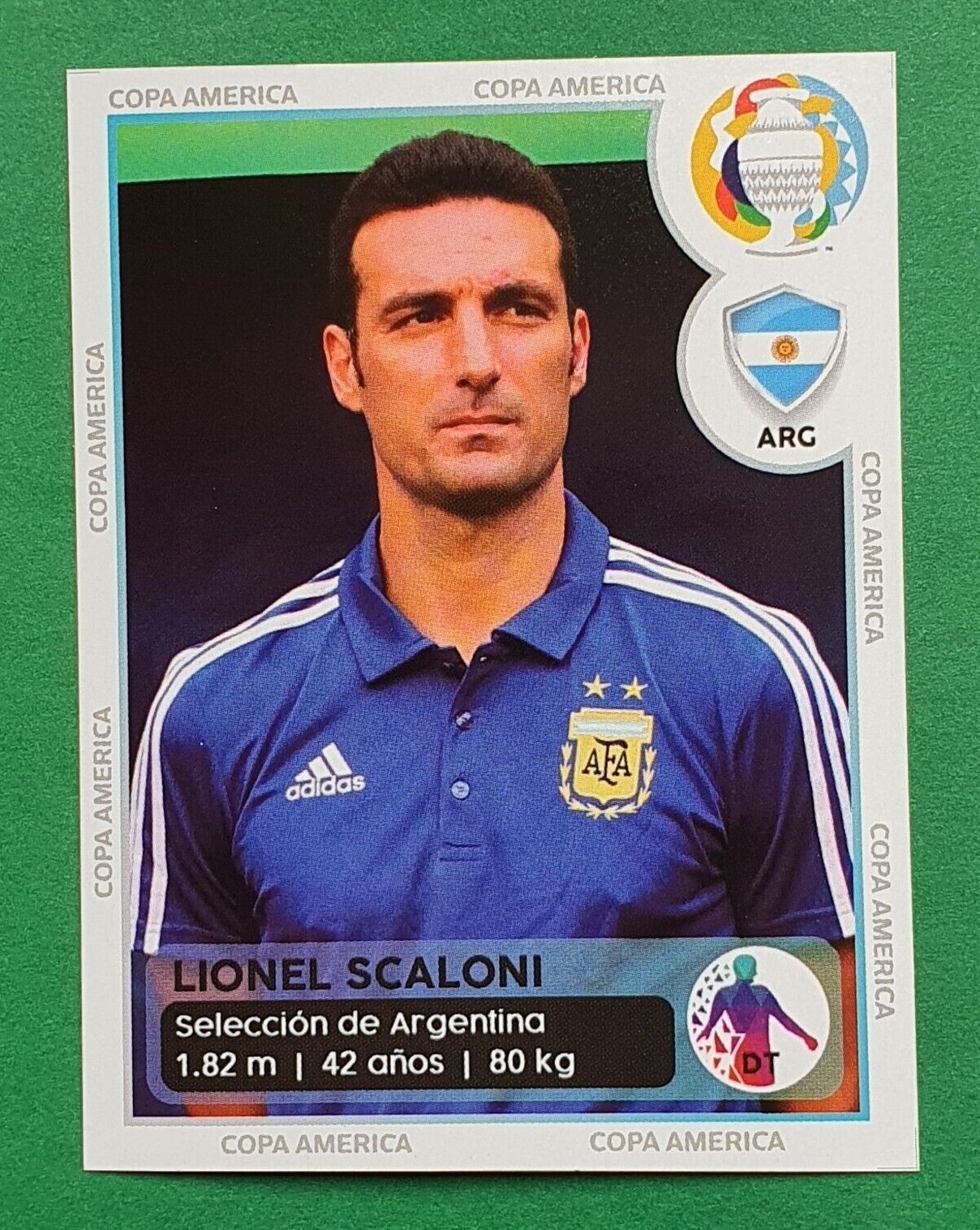 2021 EM Copa America #024 LIONEL SCALONI Argentina Soccer Team Sticker ...
