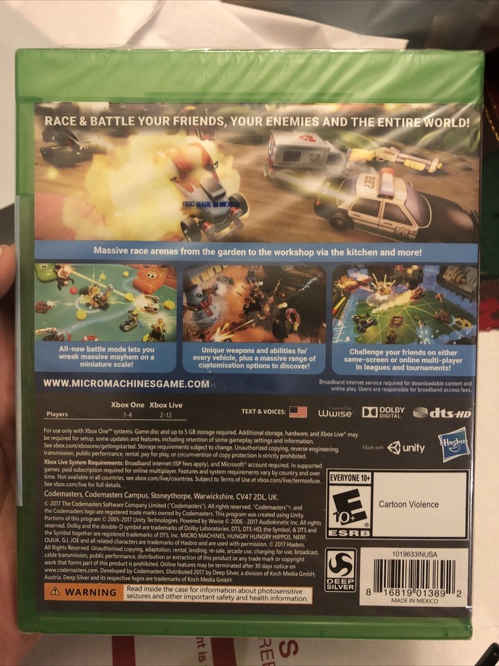 Micro Machines World Series (Microsoft Xbox One, 2017) BRAND NEW free ...