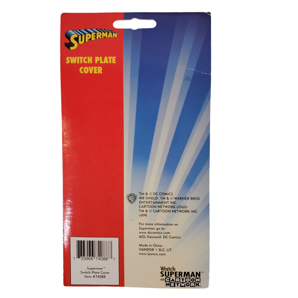 Superman Light Switch Plate Cover New Unopened | eBay