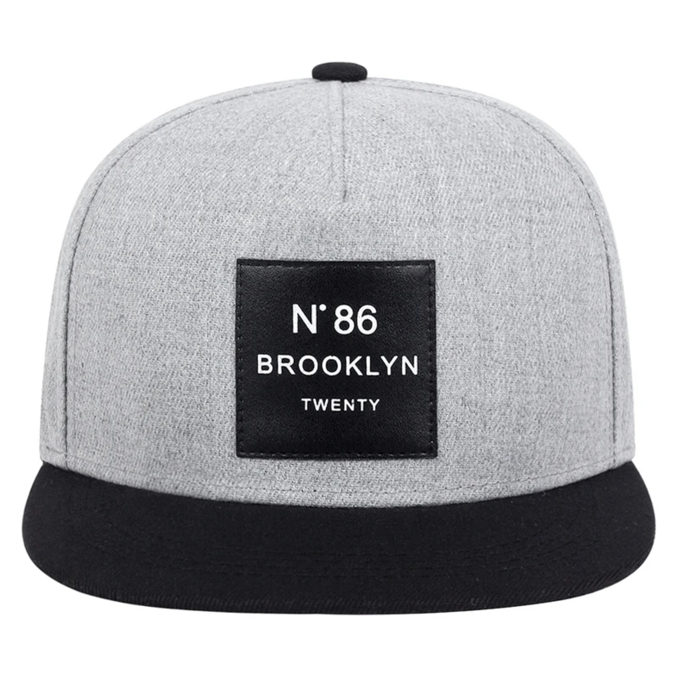 BROOKLYN Snapback Leather label N86 New-York Baseball Cap Adjustable ...