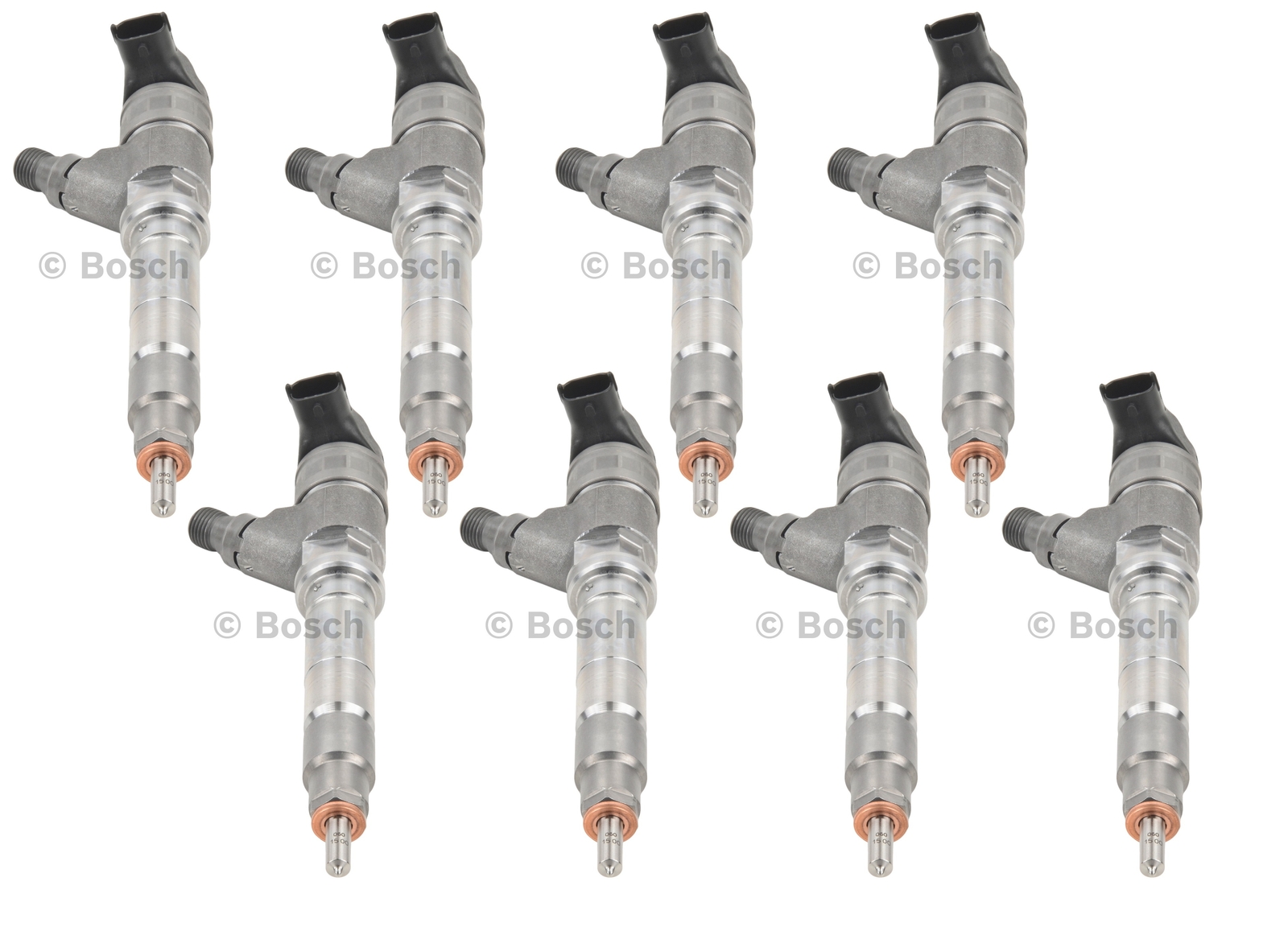 Set of 8 Bosch Fuel Injectors Rebuilt for Chevy Express GMC Sierra ...