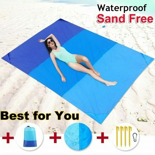 Sand Free Beach Mat Blanket Sand Proof Magic Sandless Sand Dirt & Dust ...