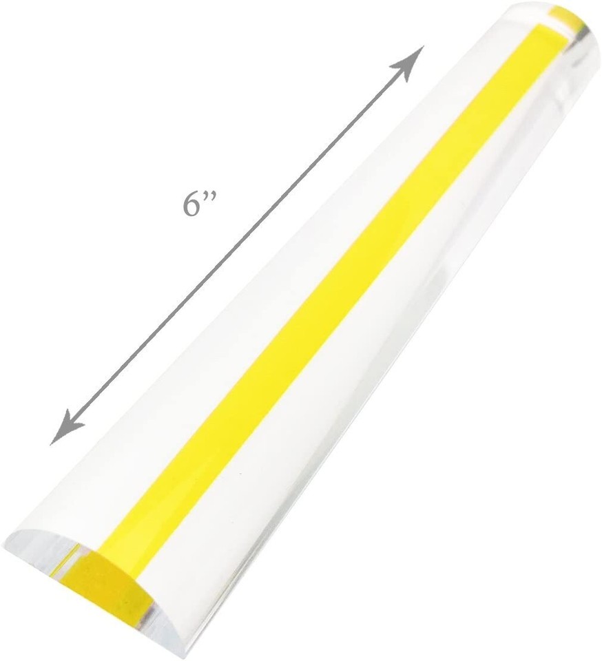 Magnifying Reading Bar Magnifier Lens w/ Yellow Guide Line 2X ...