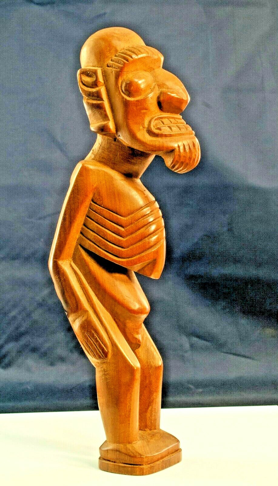 Easter Island Hand Carved Wood Moai Kava Kava / Rapa Nui -Vintage ...