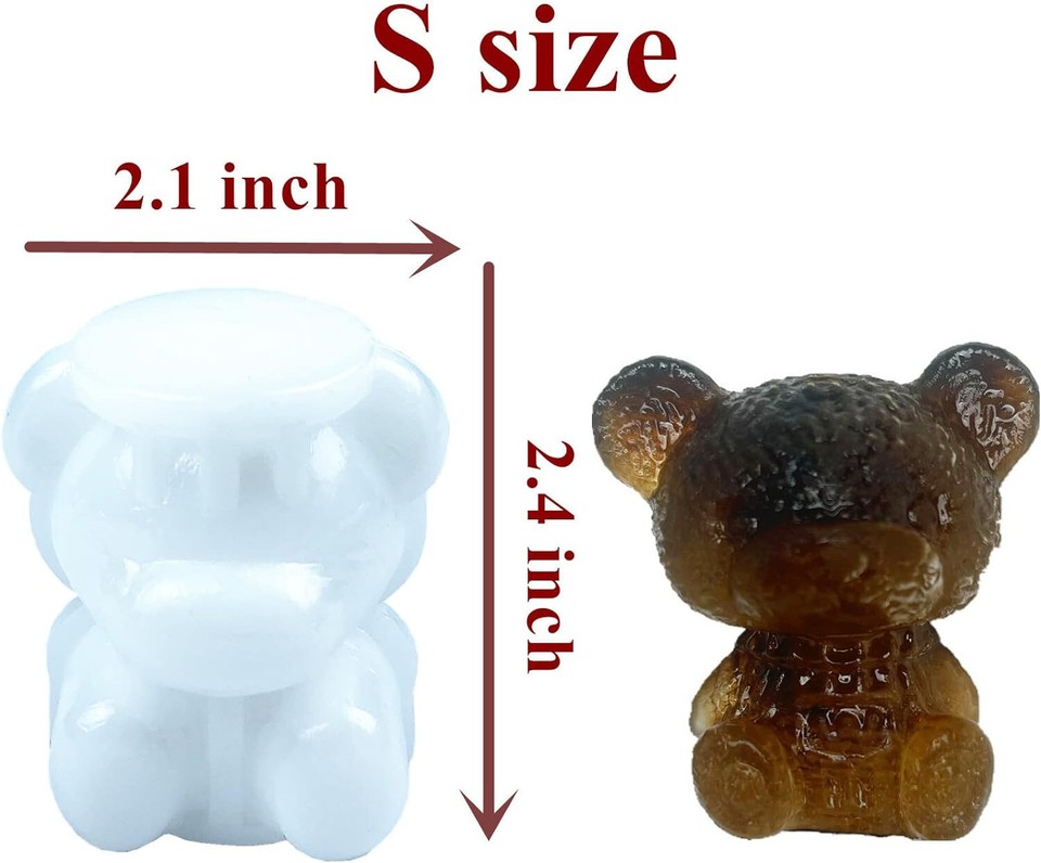 Bear Ice Cube, Animal Ice Mold, Bear Shaped Ice Cube Mold, 3D Ice Cube ...