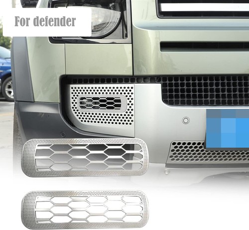 2pc Front Fog Light Lamp Frame Cover Trim For Land Rover Defender 90 ...