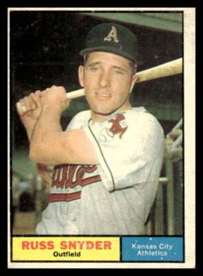 1961 Topps Russ Snyder #143 Kansas City Athletics Baseball Card | eBay