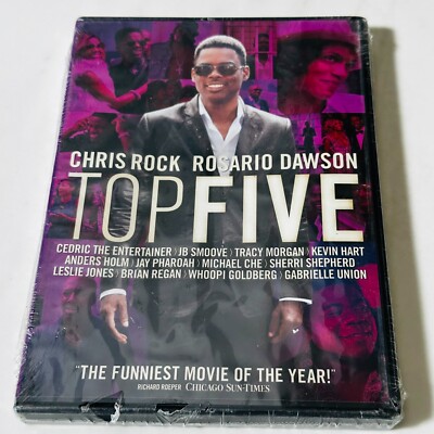 Top Five - DVD - New / Sealed - Comedy - Chris Rock - JB Smoove - Kevin ...